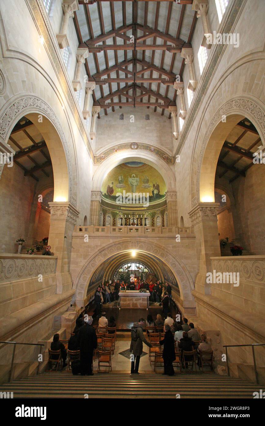 Franciscans monastery (Basilica of the Transfiguration) at the mount ...