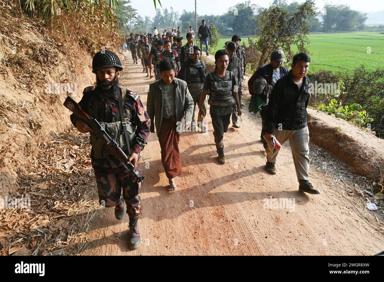 Cox's Bazar district in Bangladesh. 6 Feb, 2024. Border Guard ...