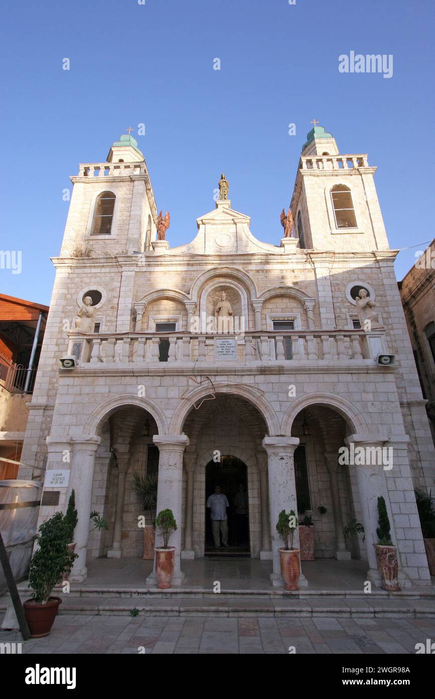 The Wedding church at Cana, built on the site of Jesus' first miracle ...