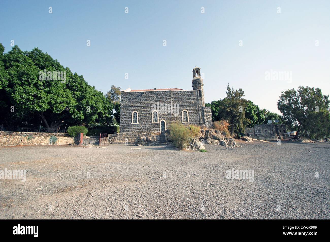 Church of the Primacy of St Peter, Sea of Galilee, Tabgha, Israel Stock ...