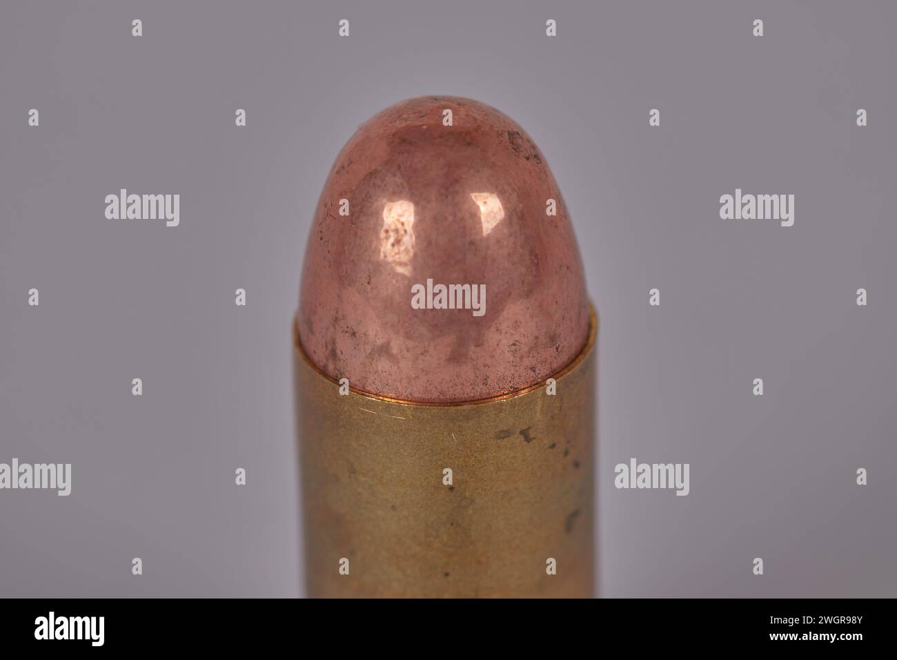 The American .45 semi-auto pistol cartridge. Developed in 1904 by John ...