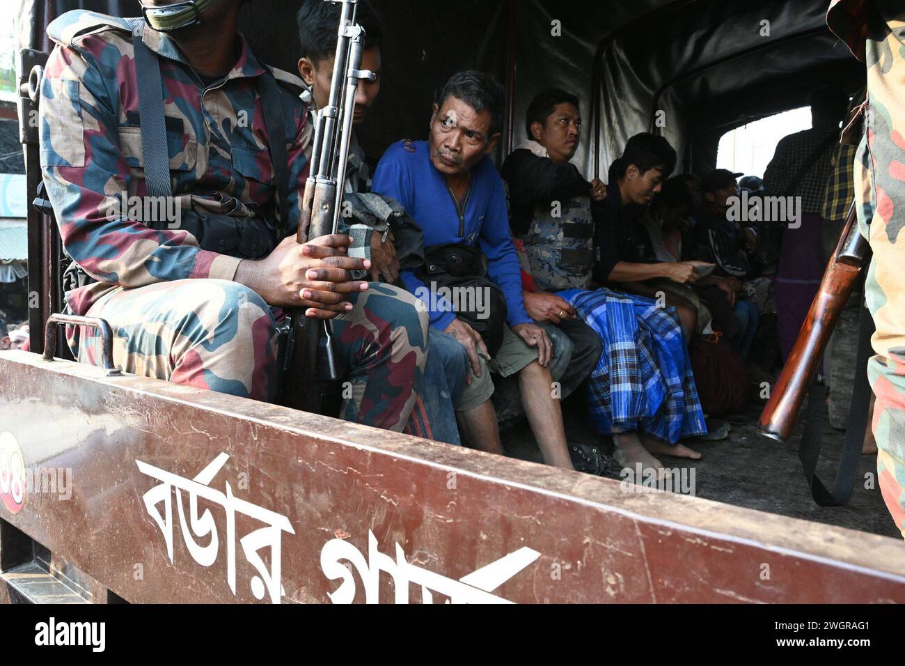 Cox's Bazar district in Bangladesh. 6 Feb, 2024. Border Guard ...