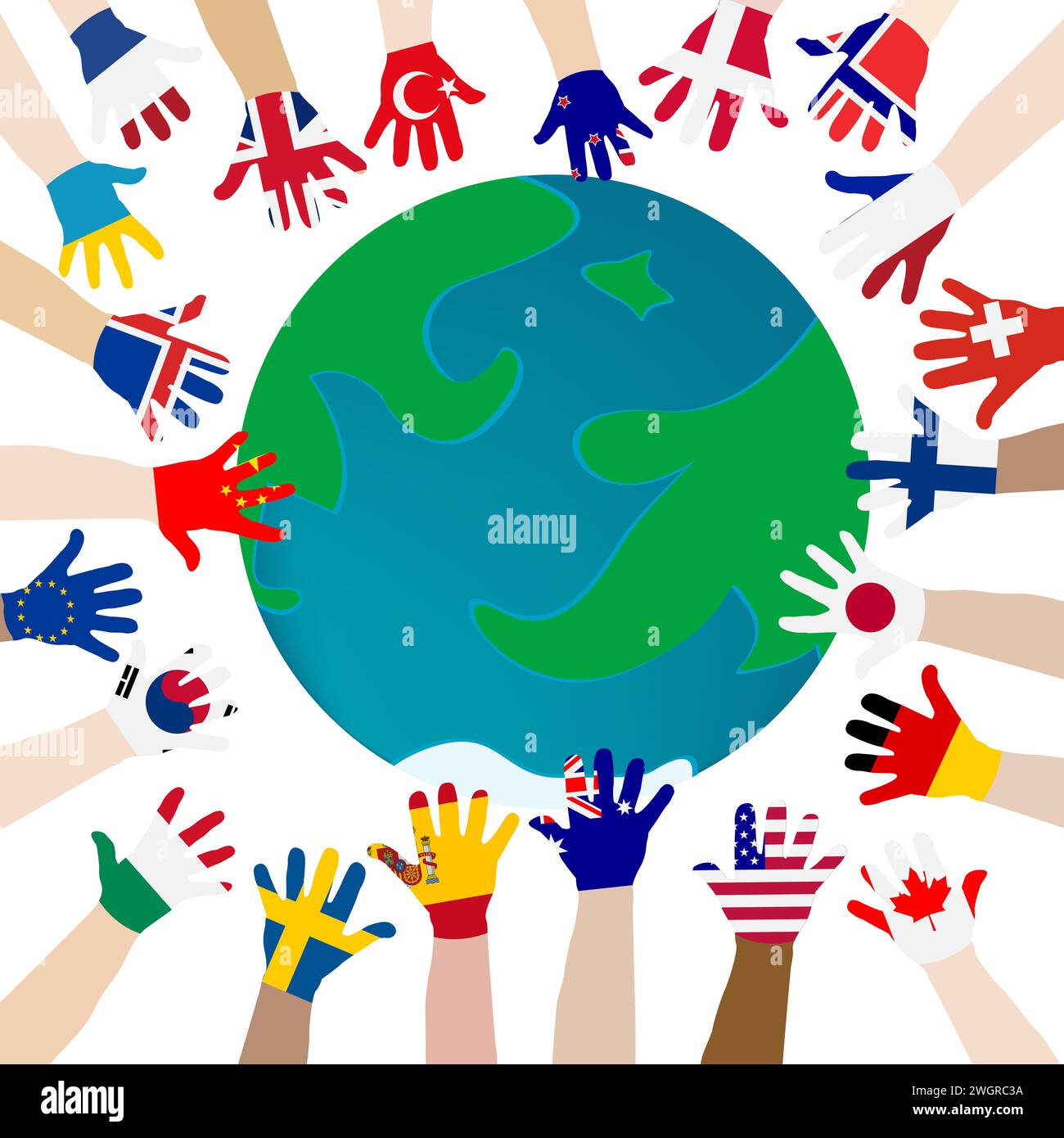 Childrens hands in colors hi-res stock photography and images - Alamy