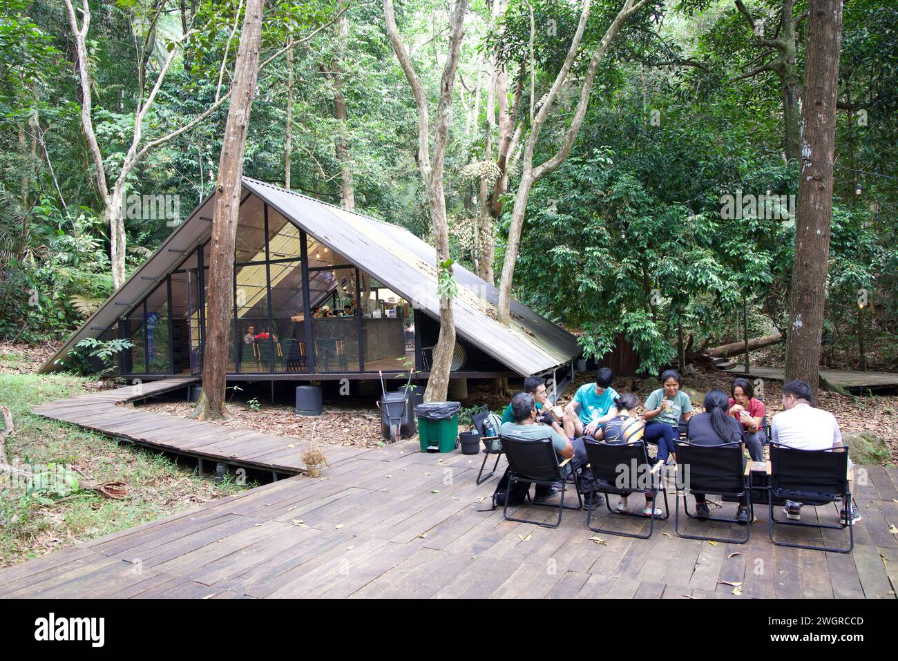 Cafe at Gunung Lambak, Kluang, Malaysia Stock Photo - Alamy