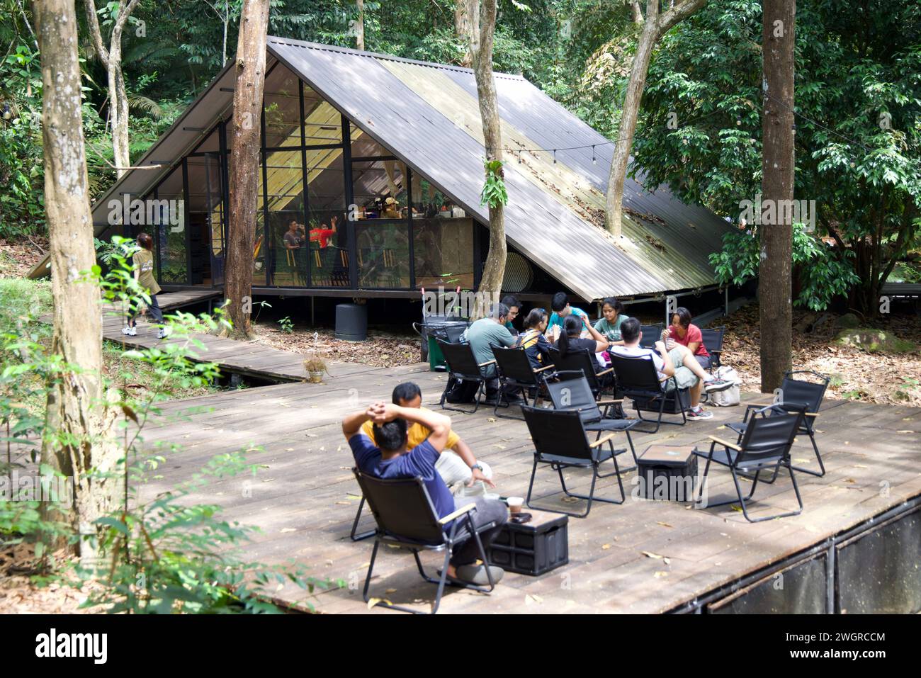 Cafe at Gunung Lambak, Kluang, Malaysia Stock Photo - Alamy