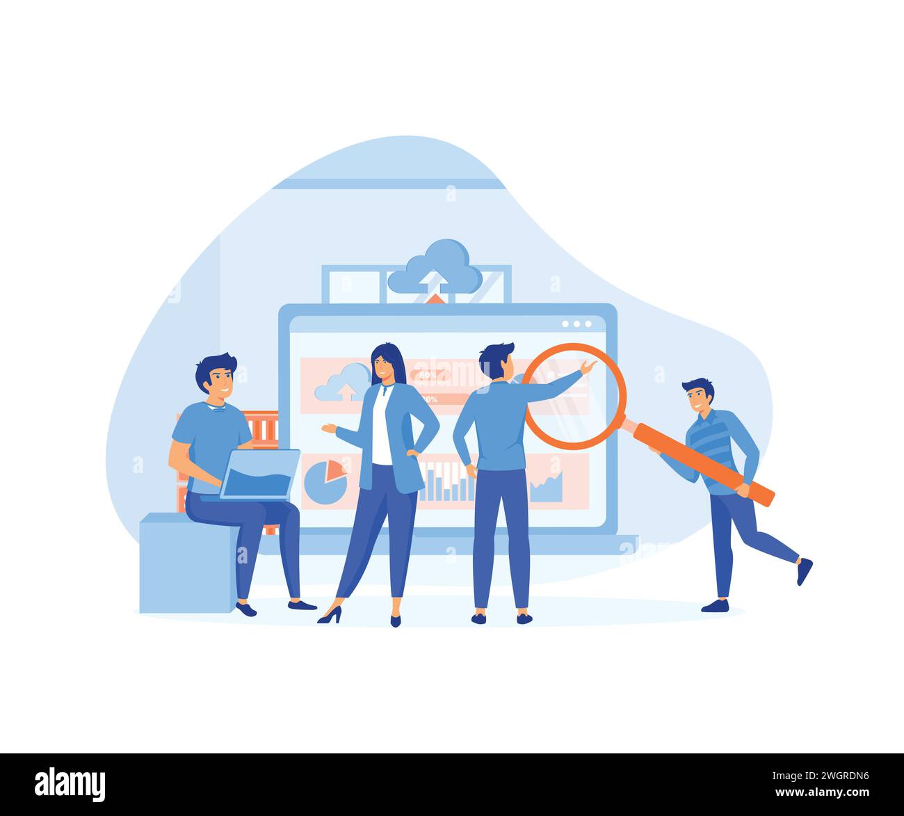 Storage database servers in Cut Out Stock Images & Pictures - Alamy