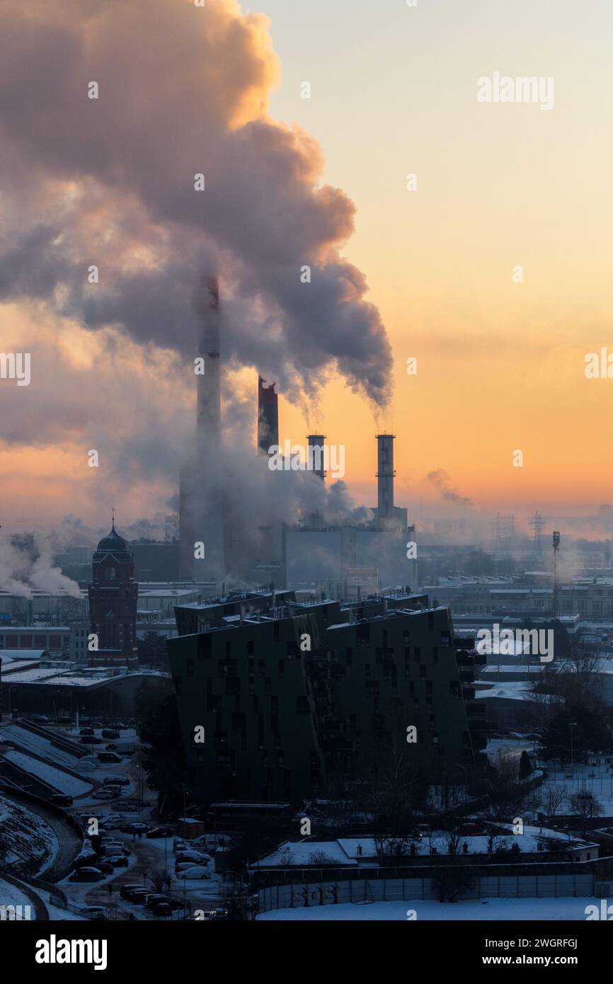 A Steam from a power station in Vienna, Austria Stock Photo - Alamy