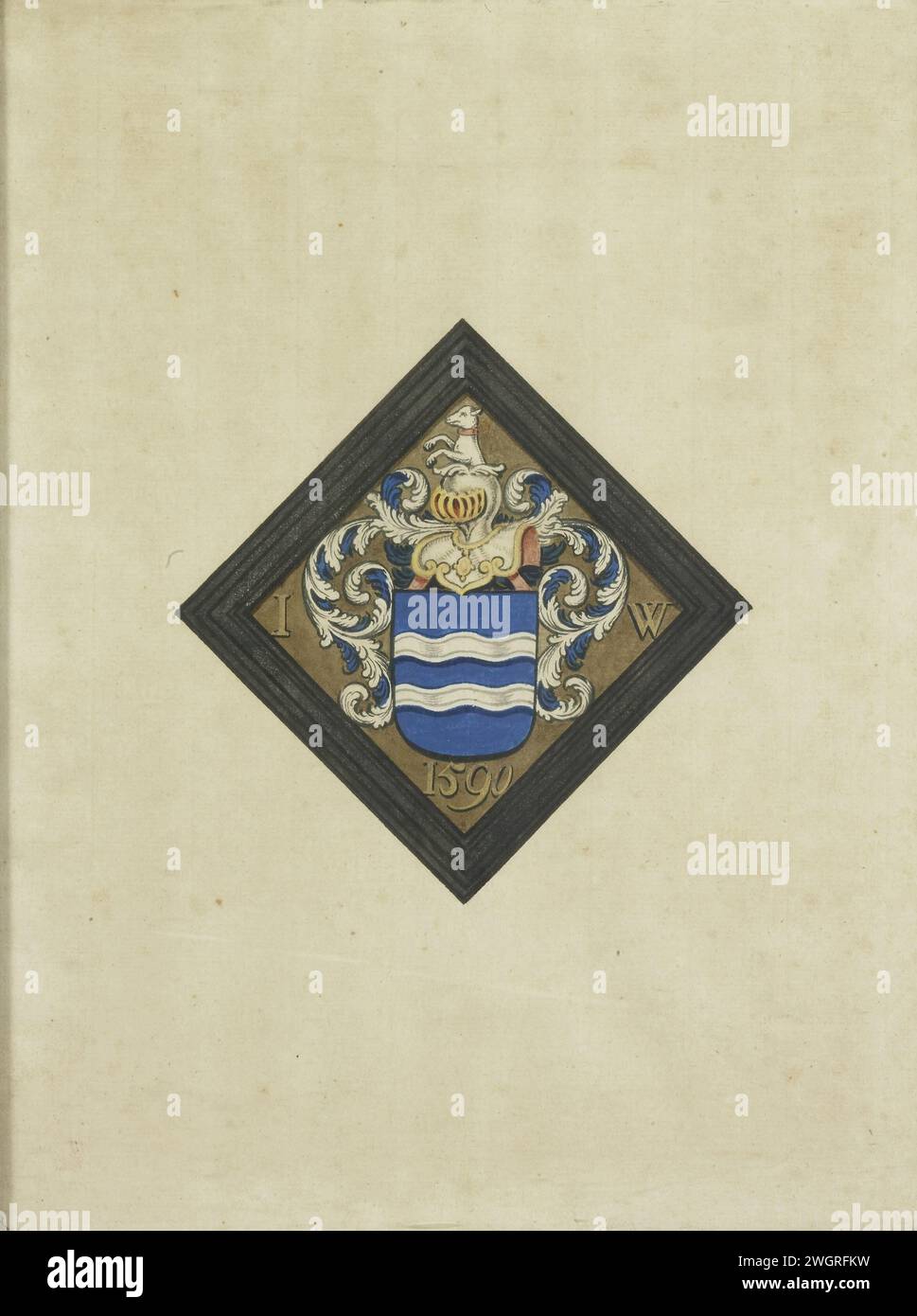 The coat of arms of the De Witte family, after a diamond -shaped ...