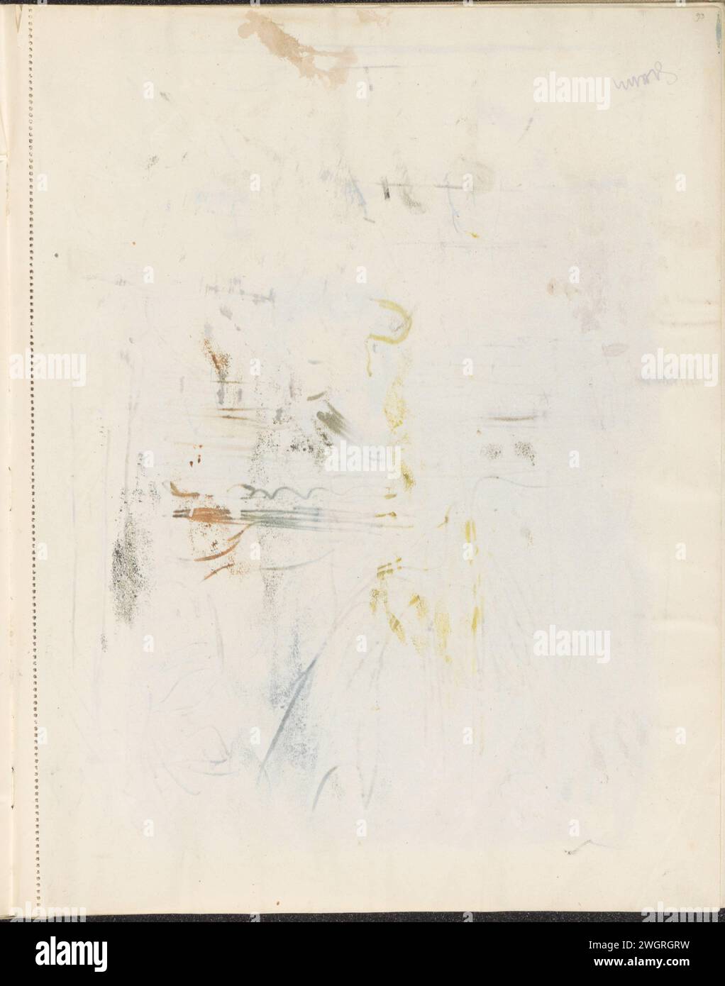 Abklatsch of a chalk drawing, 1931 The drawing is no longer present in the sketchbook. Page 93 ...