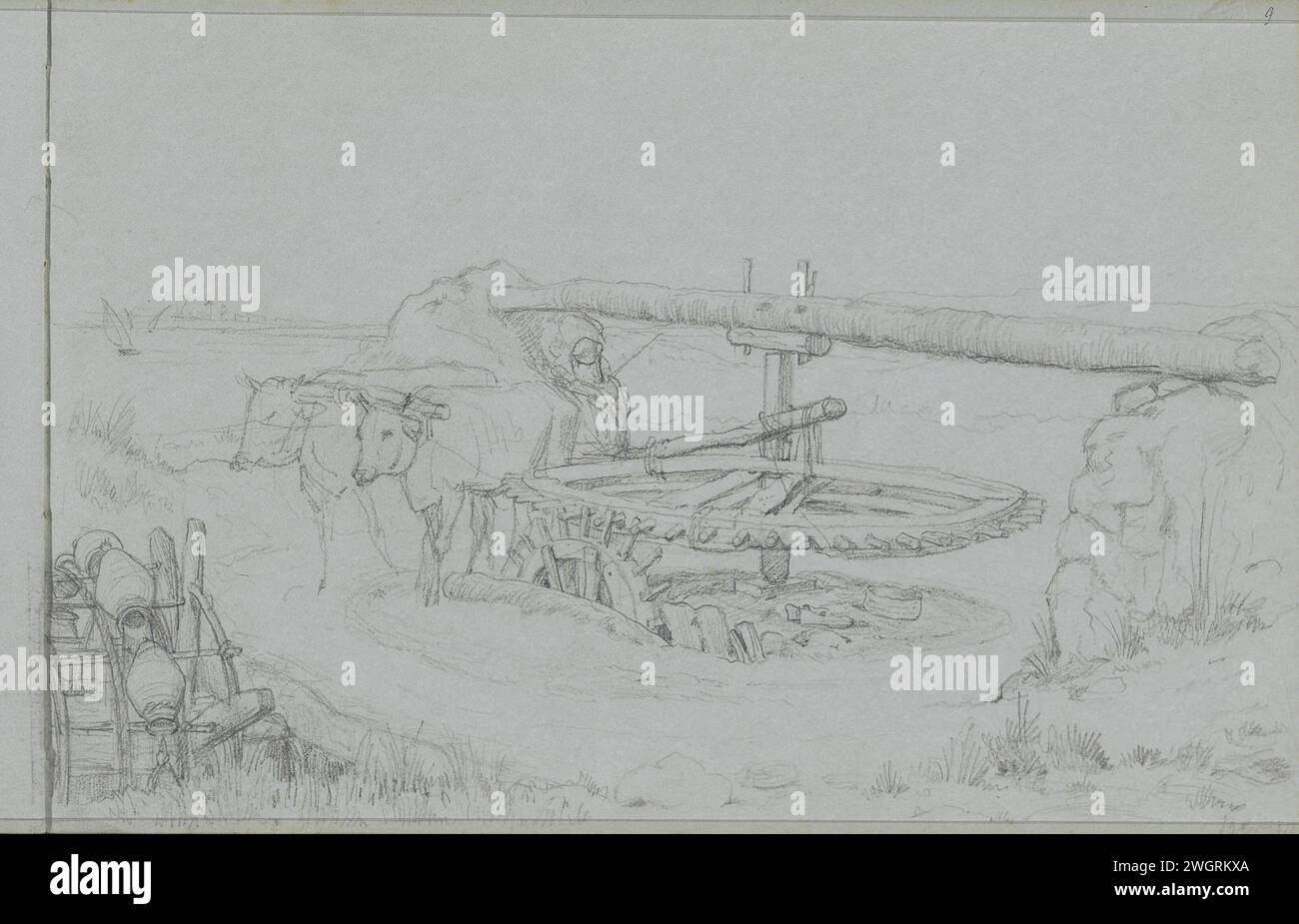 Ox driven machine hi-res stock photography and images - Alamy