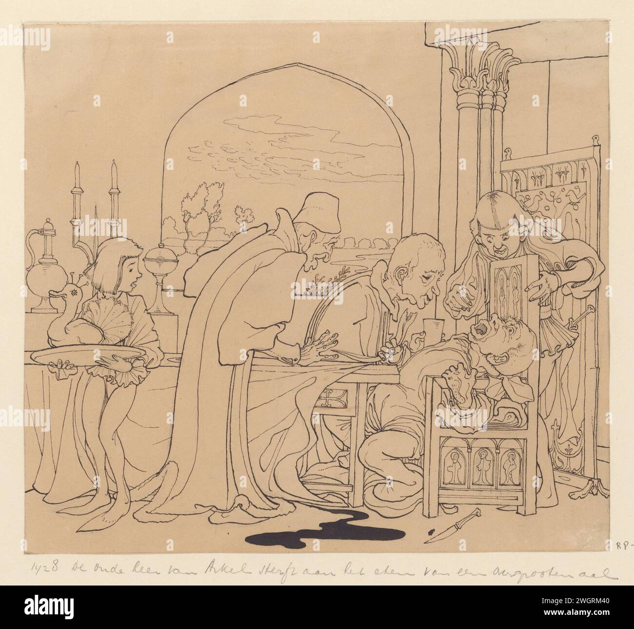 Pen and ink drawing of eel hi-res stock photography and images - Alamy