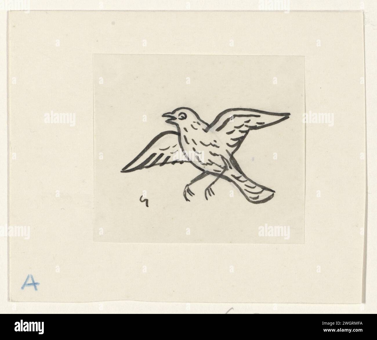 Flying Vogel, Leo Gestel, 1891 - 1941 drawing paper. pencil. India ink ...
