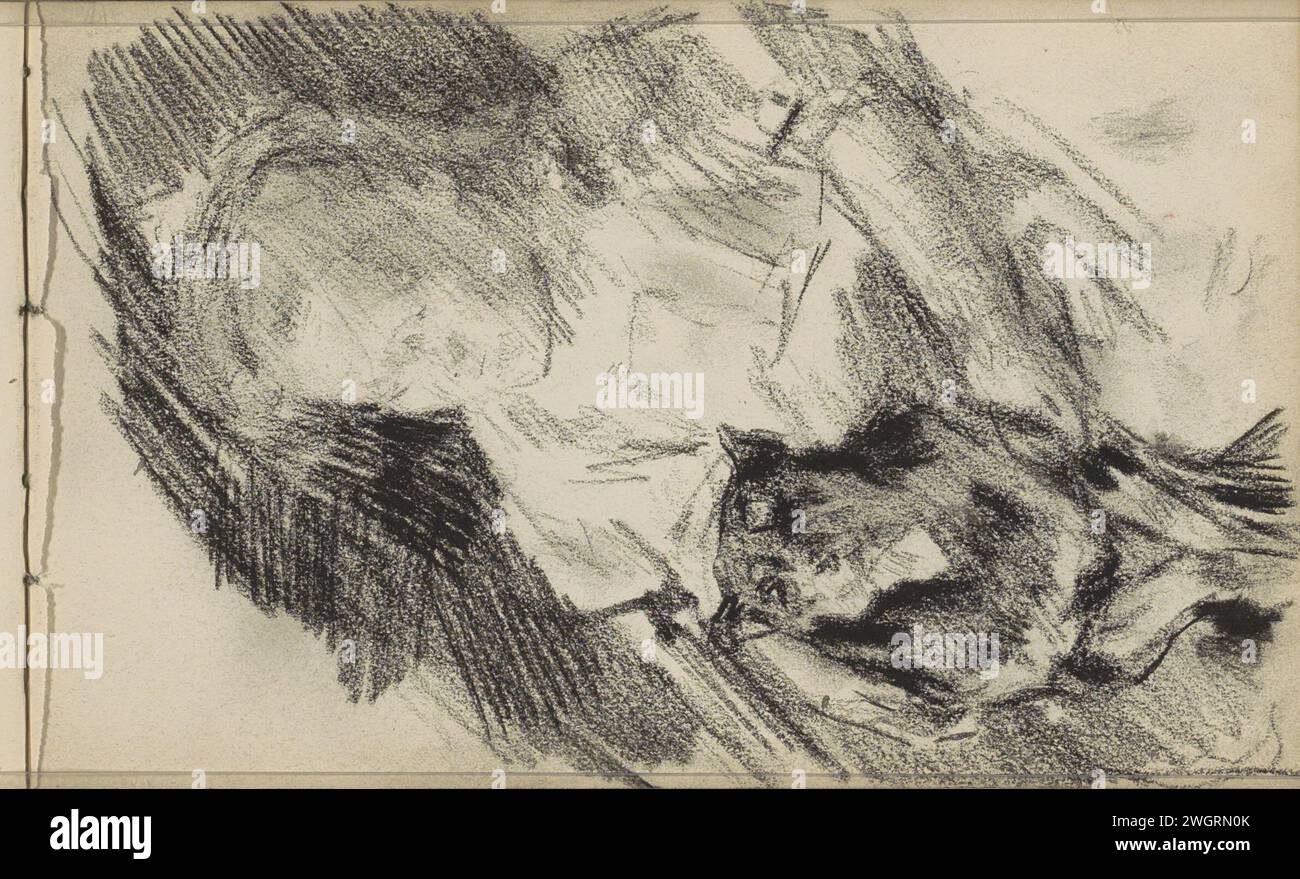 Figure with a dog, Johan Antonie de Jonge, c. 1901 - 1927 Figure, a ...