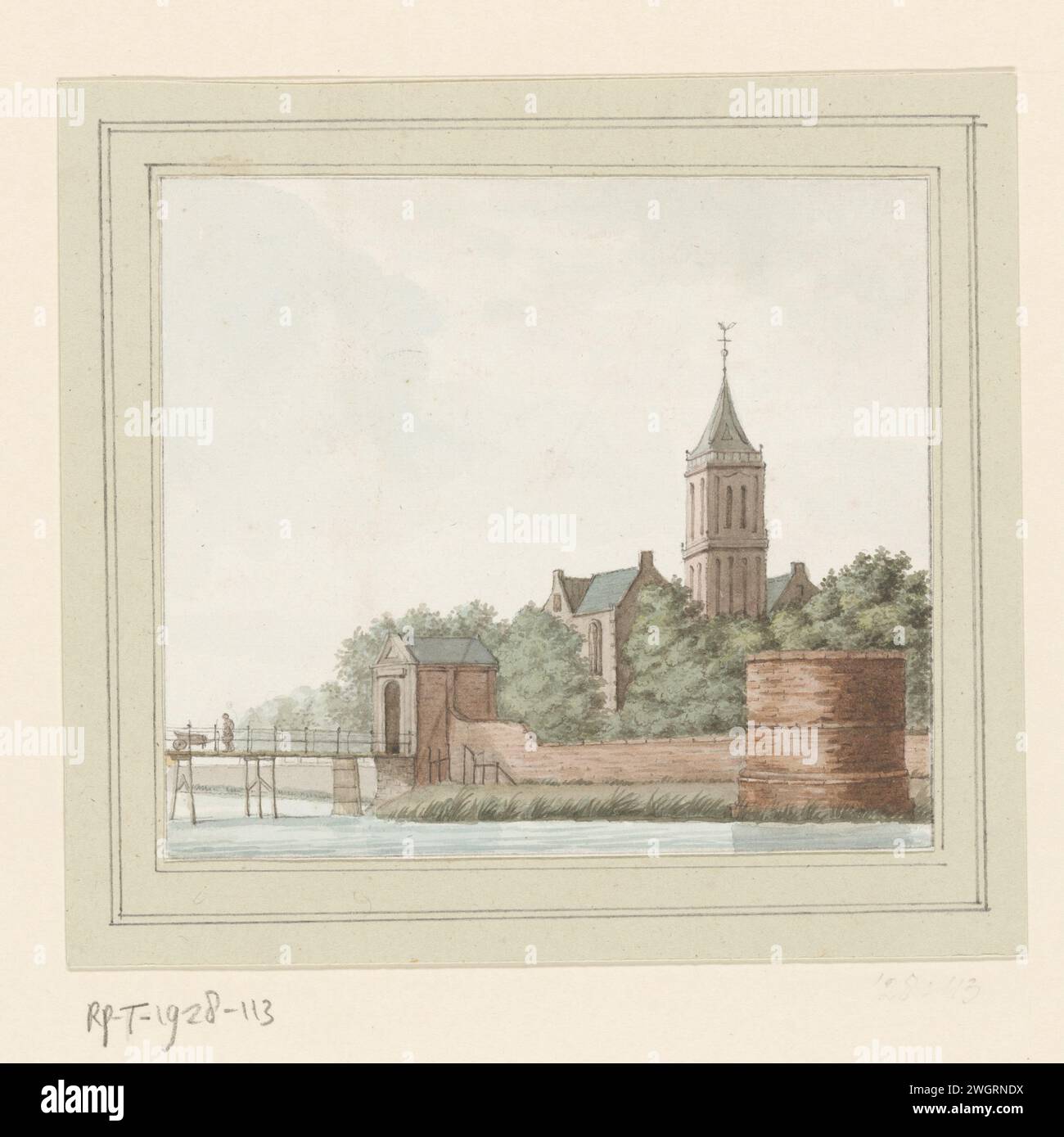 View of Edam, Anonymous, After Hendrik Spilman, c. 1757 drawing Haarlem ...