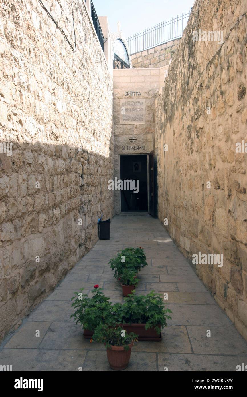 Catholic Grotto of Gethsemane aka Cave of Betrayal, Mount of Olives ...