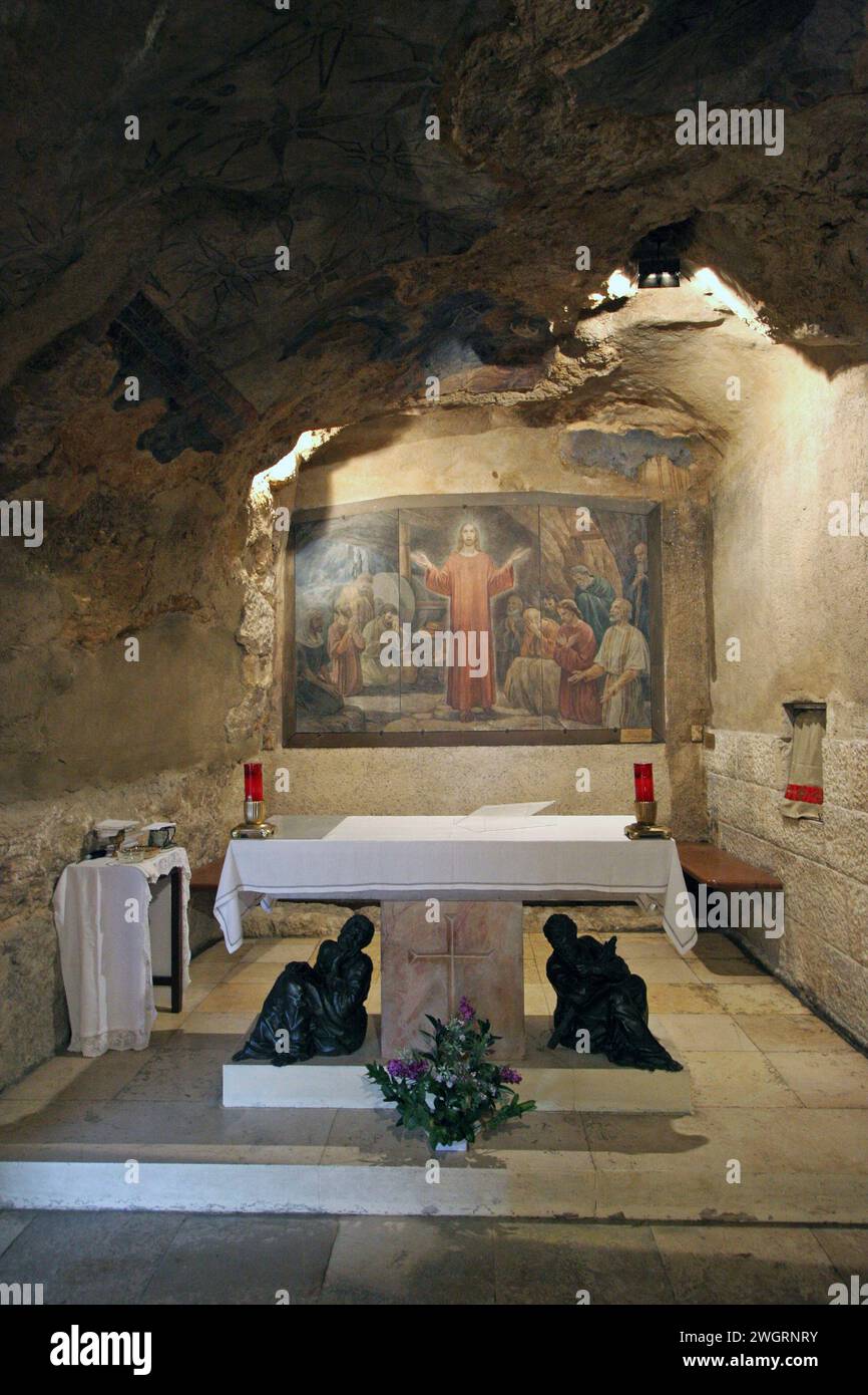 Catholic Grotto of Gethsemane aka Cave of Betrayal, Mount of Olives ...