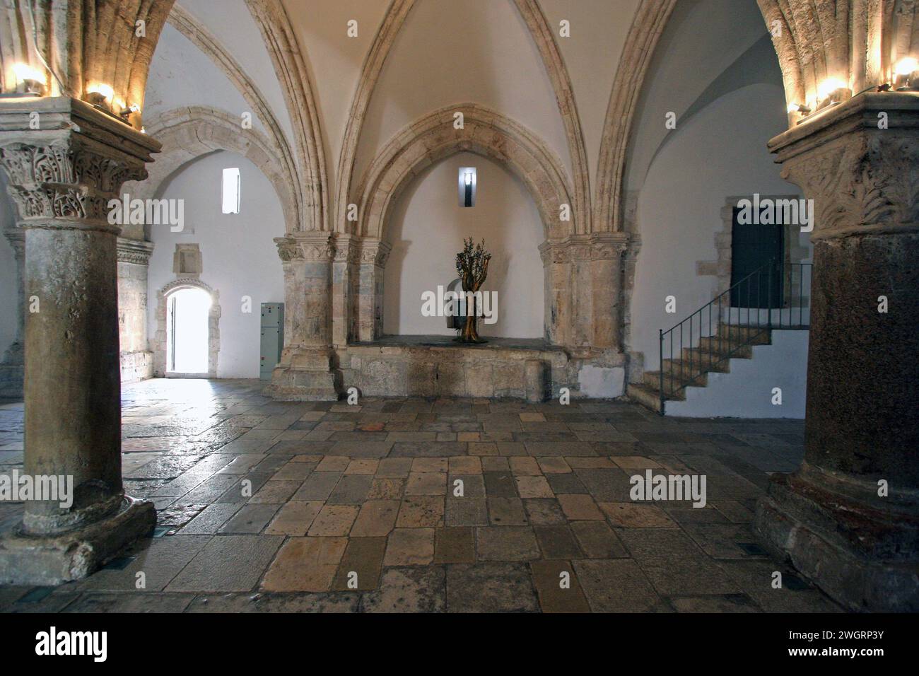 The last supper room on mount Zion is the place where Jesus Christ ...