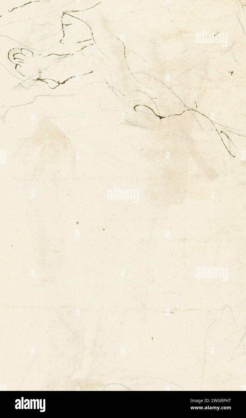 Fragment of a sketch with a child and a sitting figure, Giovanni ...