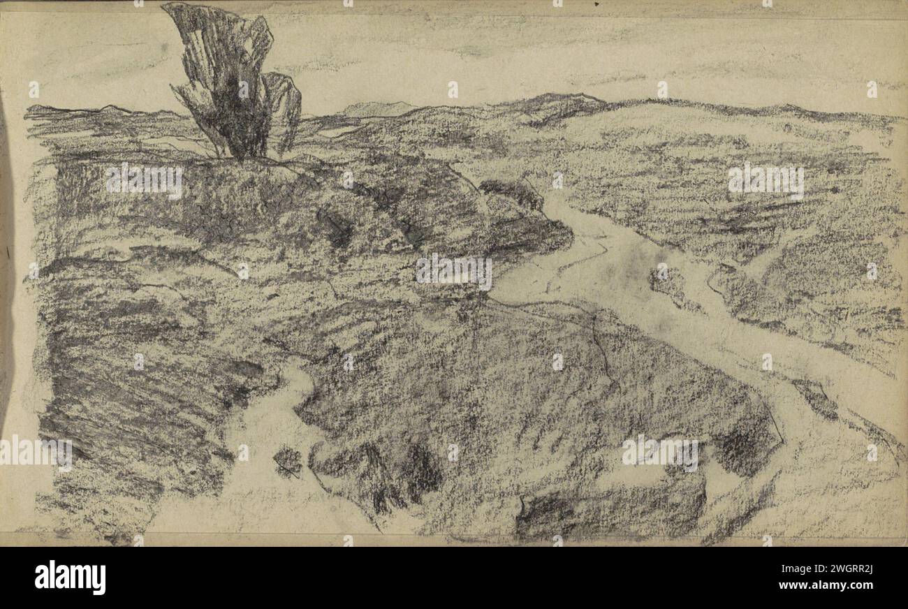 Landscape, possibly a heathland, Willem Witsen, c. 1887 - c. 1897 Page ...