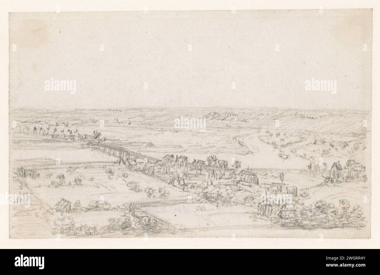 Unfinished sketch of a hilly landscape, Georges Michel, 1773 - 1843 ...