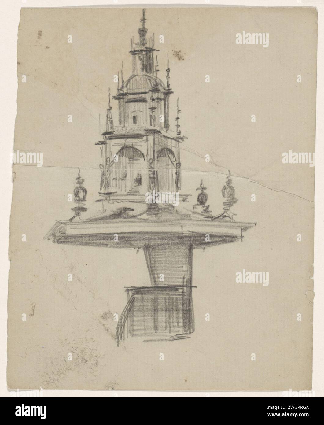 Designs for a pulpit (for the Nieuwe Kerk?), Carel Adolph Lion Cachet ...