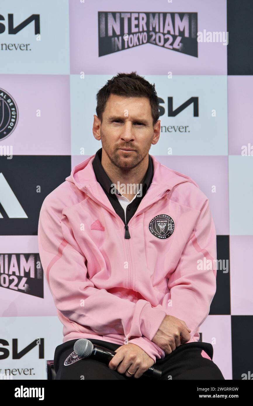 Tokyo, Japan. 06th Feb, 2024. Inter Miami's forward Lionel Messi ...