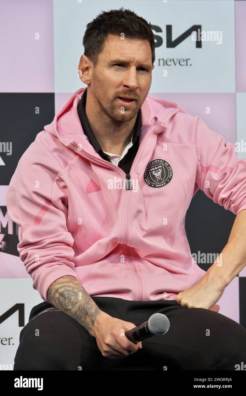 Tokyo, Japan. 06th Feb, 2024. Inter Miami's forward Lionel Messi ...