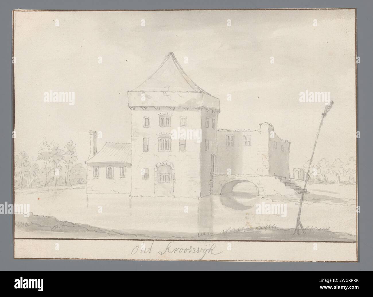 View of the Hofstede Crooswijk in Rotterdam, Anonymous, c. 1700 - c ...