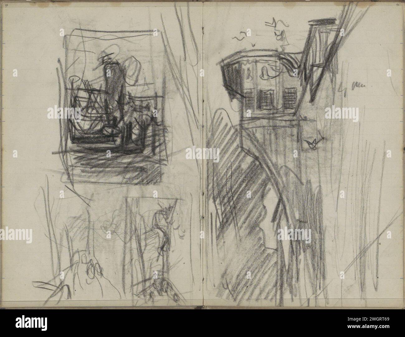 Architecture study, 1888 Page 94 from a sketchbook with 58 sheets ...