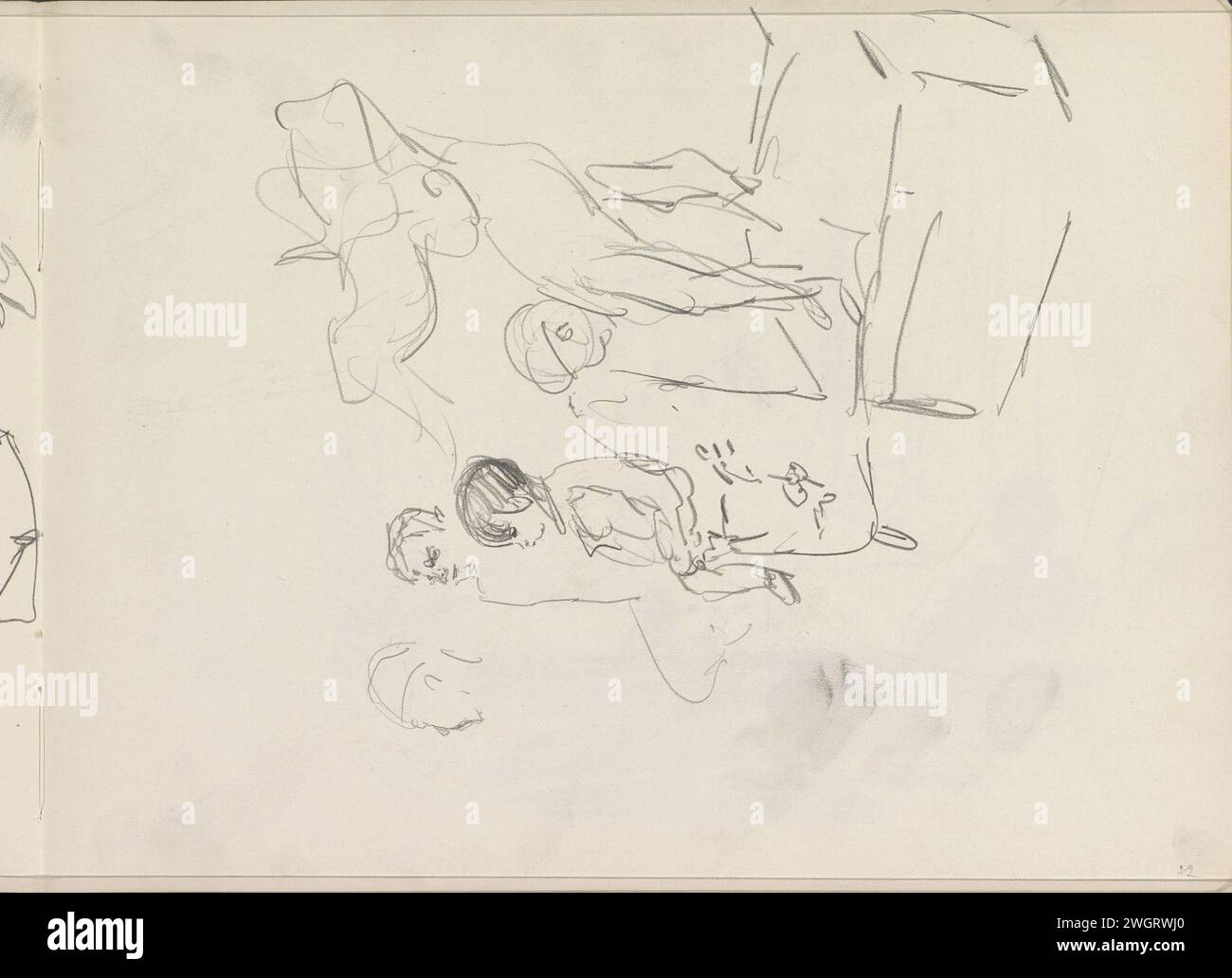 Figure Studies, 1875 - 1934 Among other things, a sitting boy and an ...