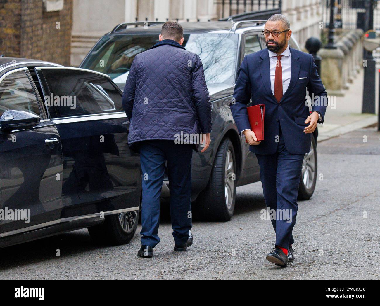 London, UK. 6th Feb, 2024. James Cleverly, Home Secretary, at Downing ...