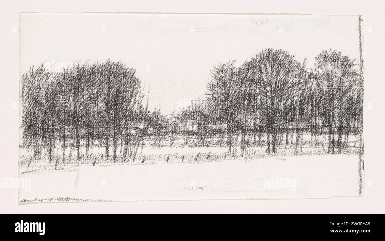 Landscape with trees, 1939 - 2009 drawing paper. landscapes in the ...