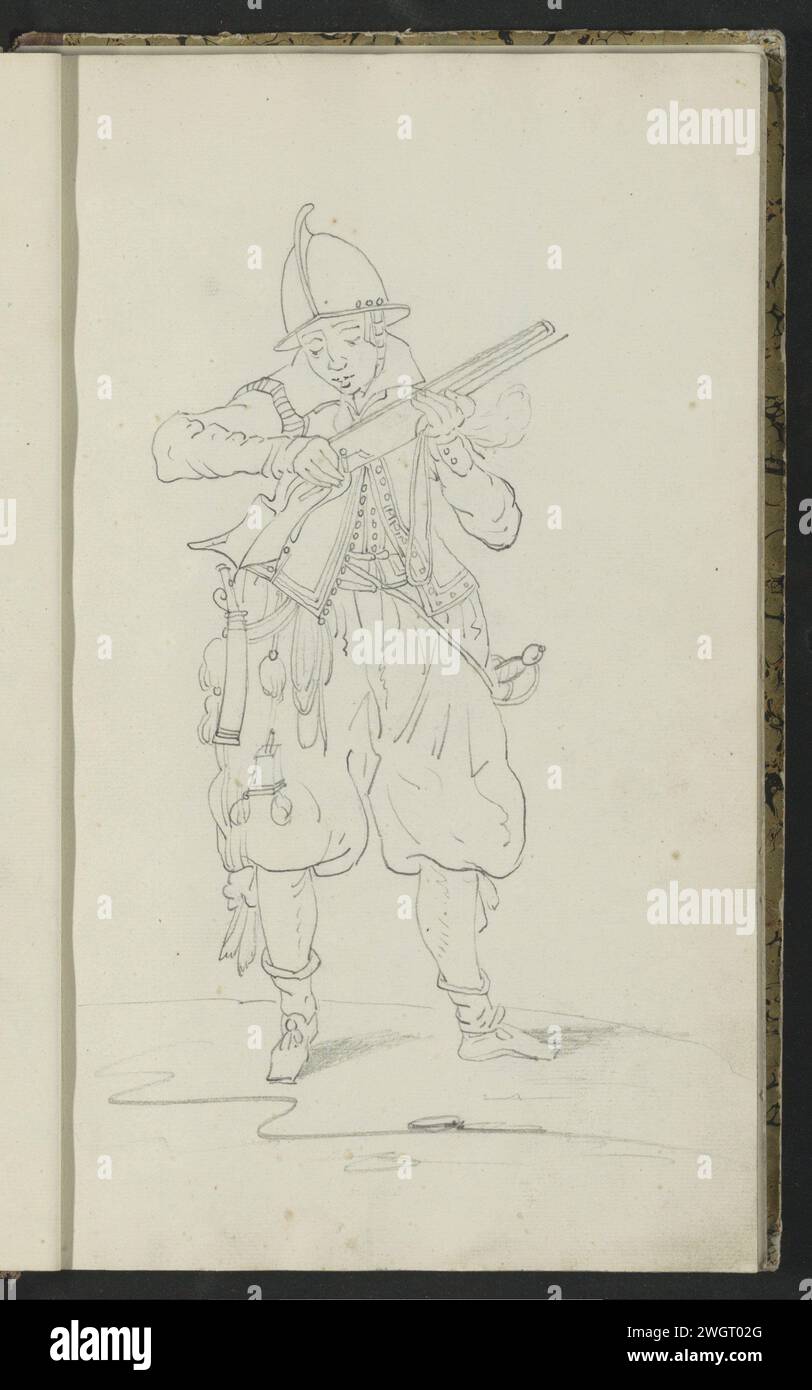Soldier who closes the pan of his musket, 1826 - c. 1888 Copy to Jacob ...