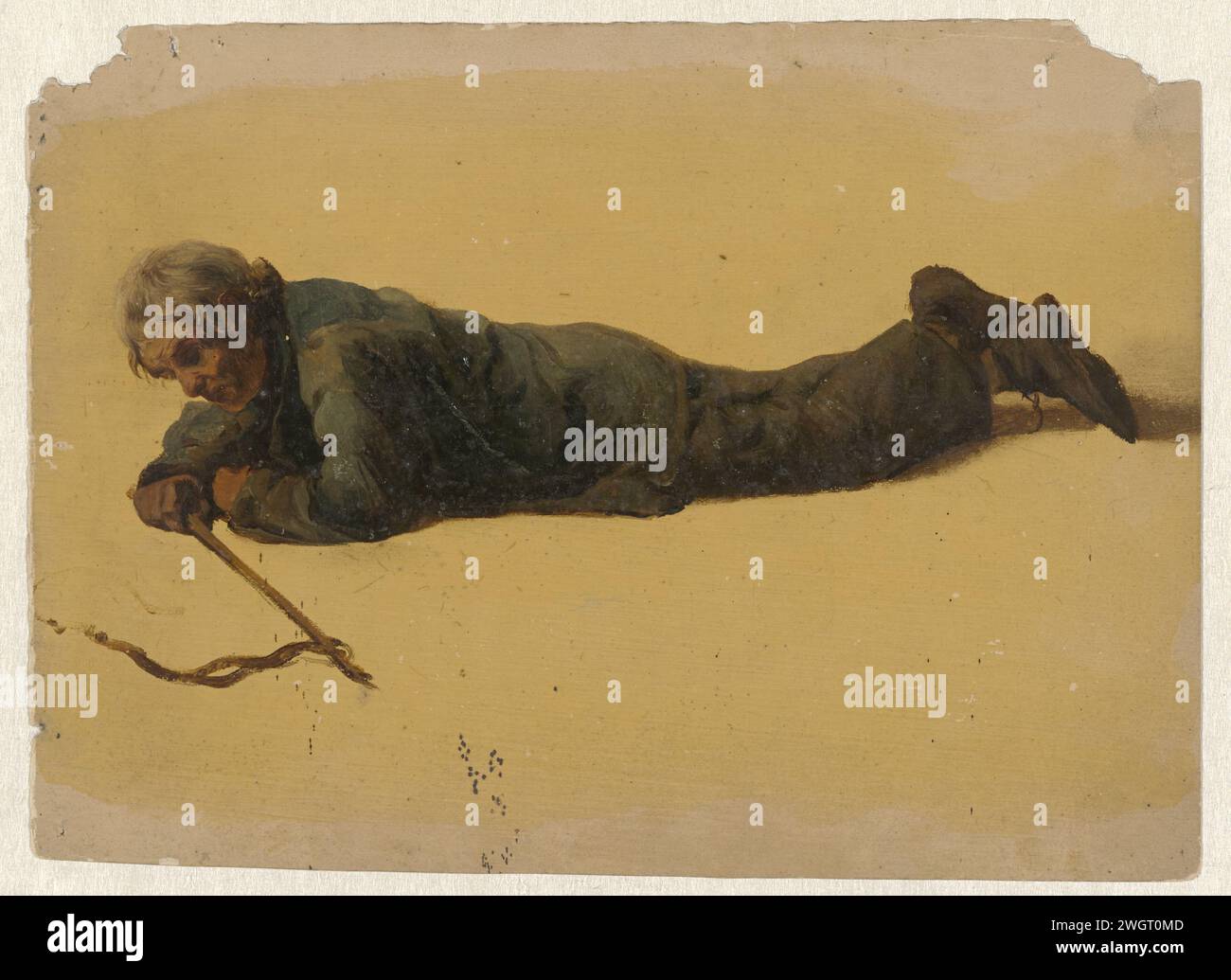 Proper man, Guillaume Anne van der Brugghen, 1821 - 1891 drawing paper ...