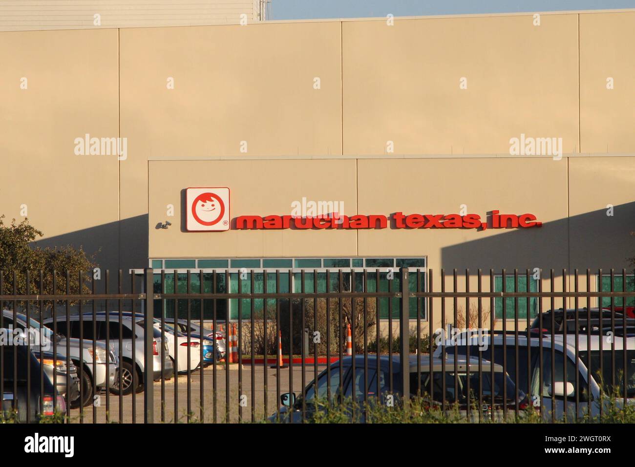 San Antonio, USA. 06th Feb, 2024. Exterior view and signage of the ...