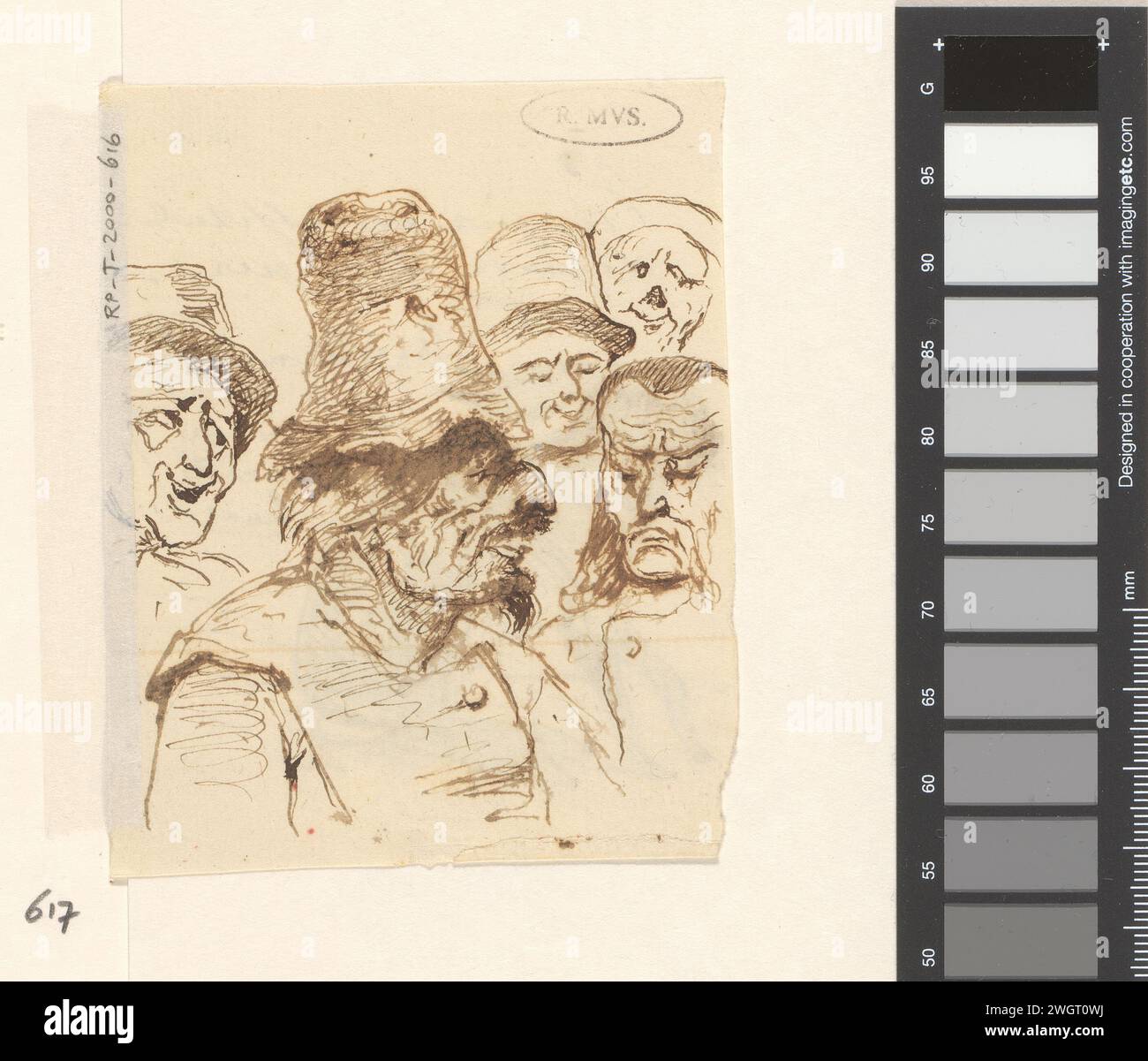 An apologetic strooper, Johannes Taventrate, 1840 - 1880 drawing paper ...