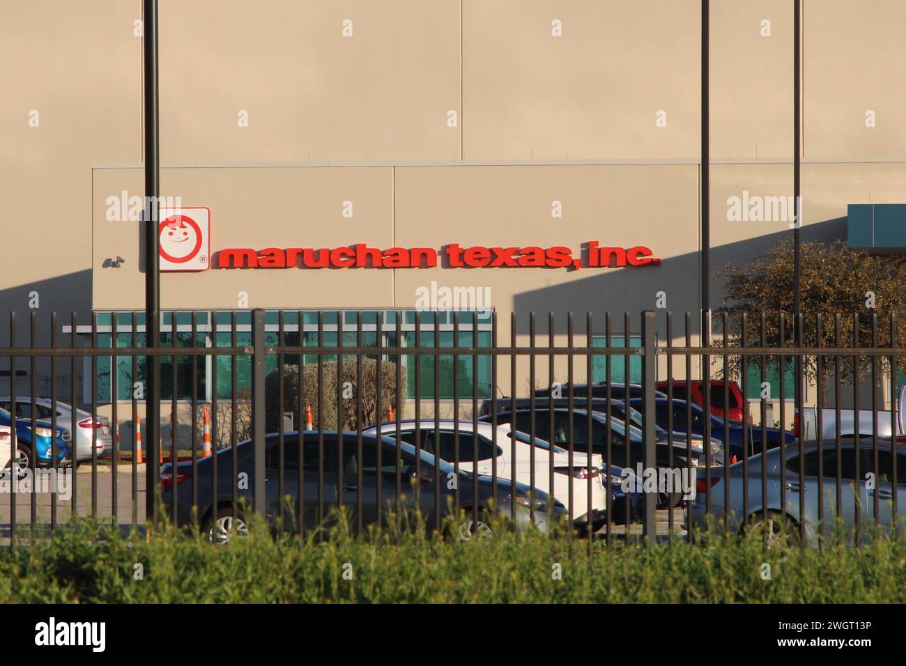 San Antonio, USA. 06th Feb, 2024. Exterior view and signage of the ...