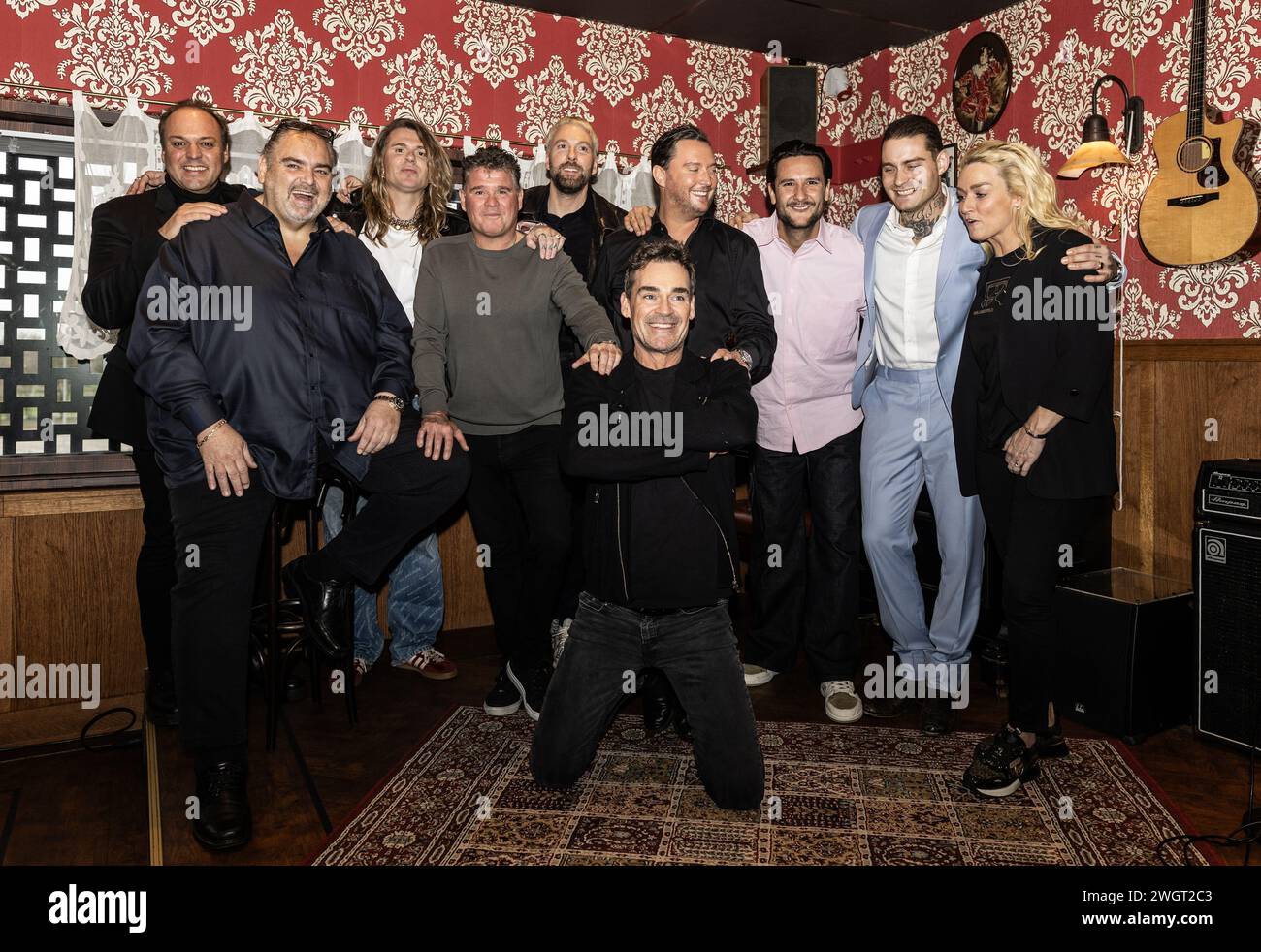 AMSTERDAM - (L-R) Frans Bauer, Peter Beense, Jordy Huisman, Wolter ...