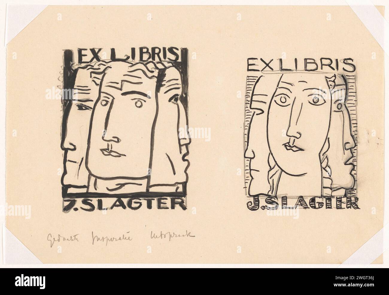 Ex Libris for J. Slagter: Thought - Inspiration - pronunciation (design ...