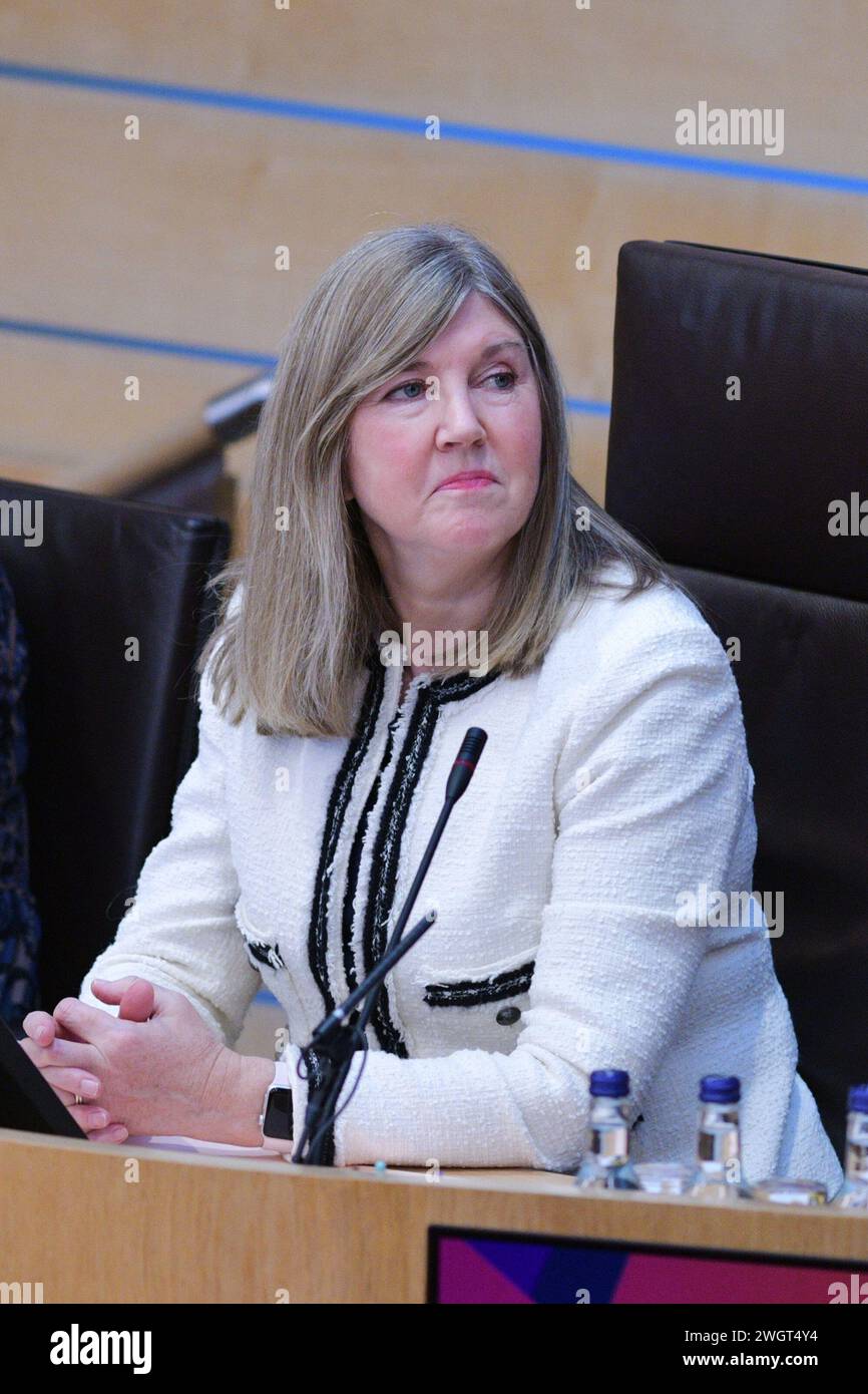 Edinburgh Scotland, UK 06 February 2024. Presiding Officer Alison ...