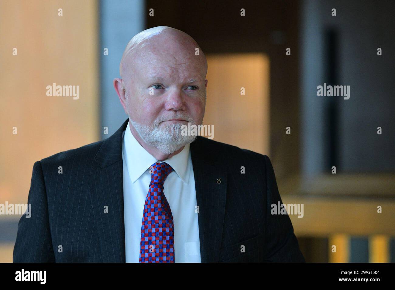 Edinburgh Scotland, UK 06 February 2024. Colin Beattie MSP at the ...