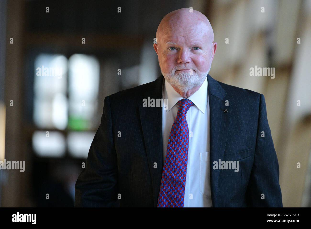Edinburgh Scotland, UK 06 February 2024. Colin Beattie MSP at the ...