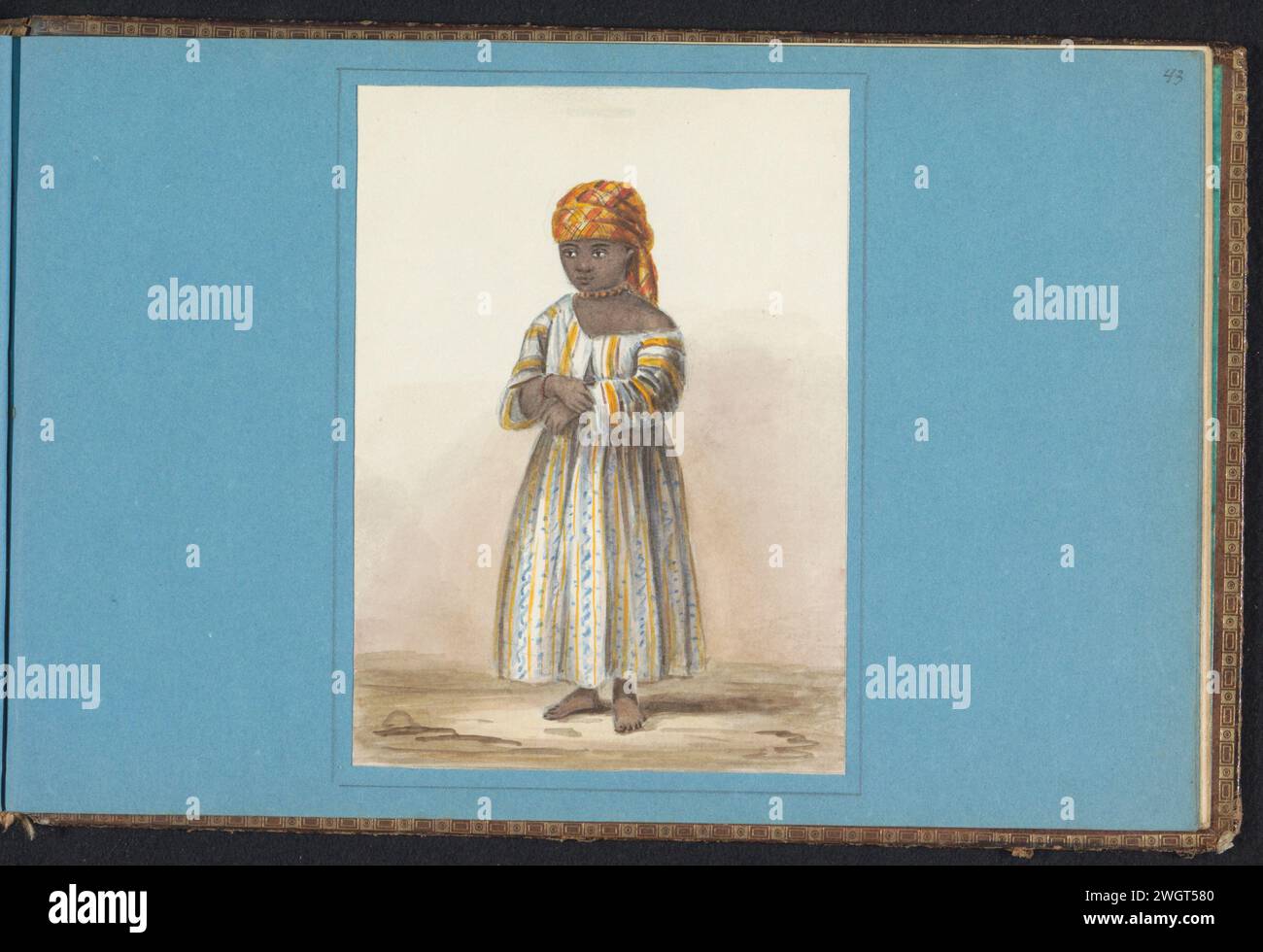 Portrait of Affie Anna Terzol, a girl made a slave, Jacob Marius ...