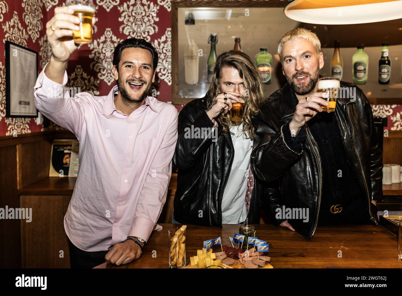 AMSTERDAM - (L-R) Yuki Kempees, Jordy and Sander Huisman of Kriss Kross ...