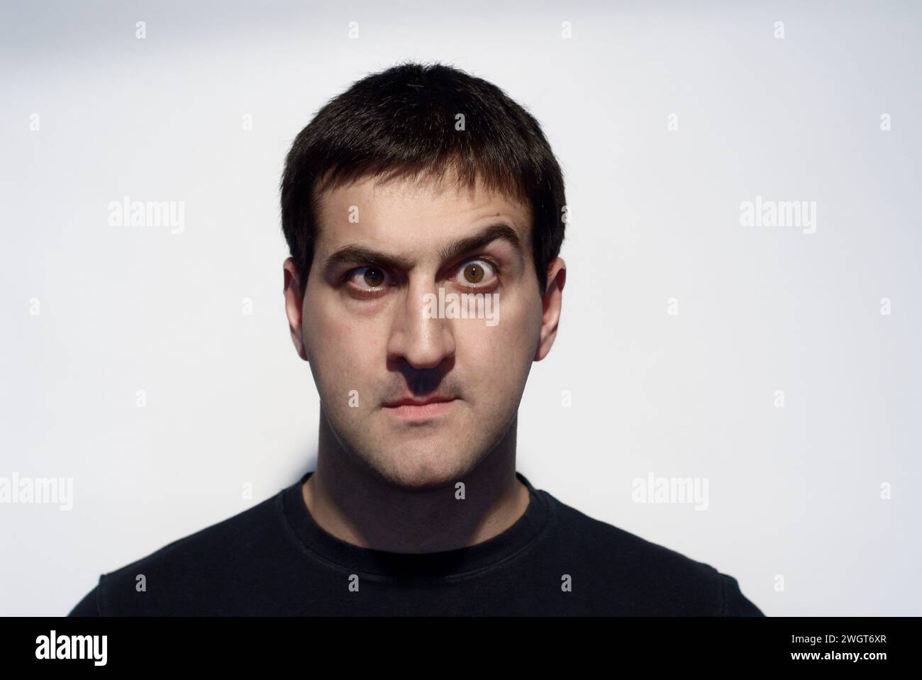 Person adult face close up nose hi-res stock photography and images - Alamy