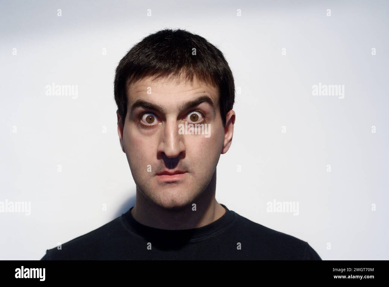 Person adult face close up nose hi-res stock photography and images - Alamy