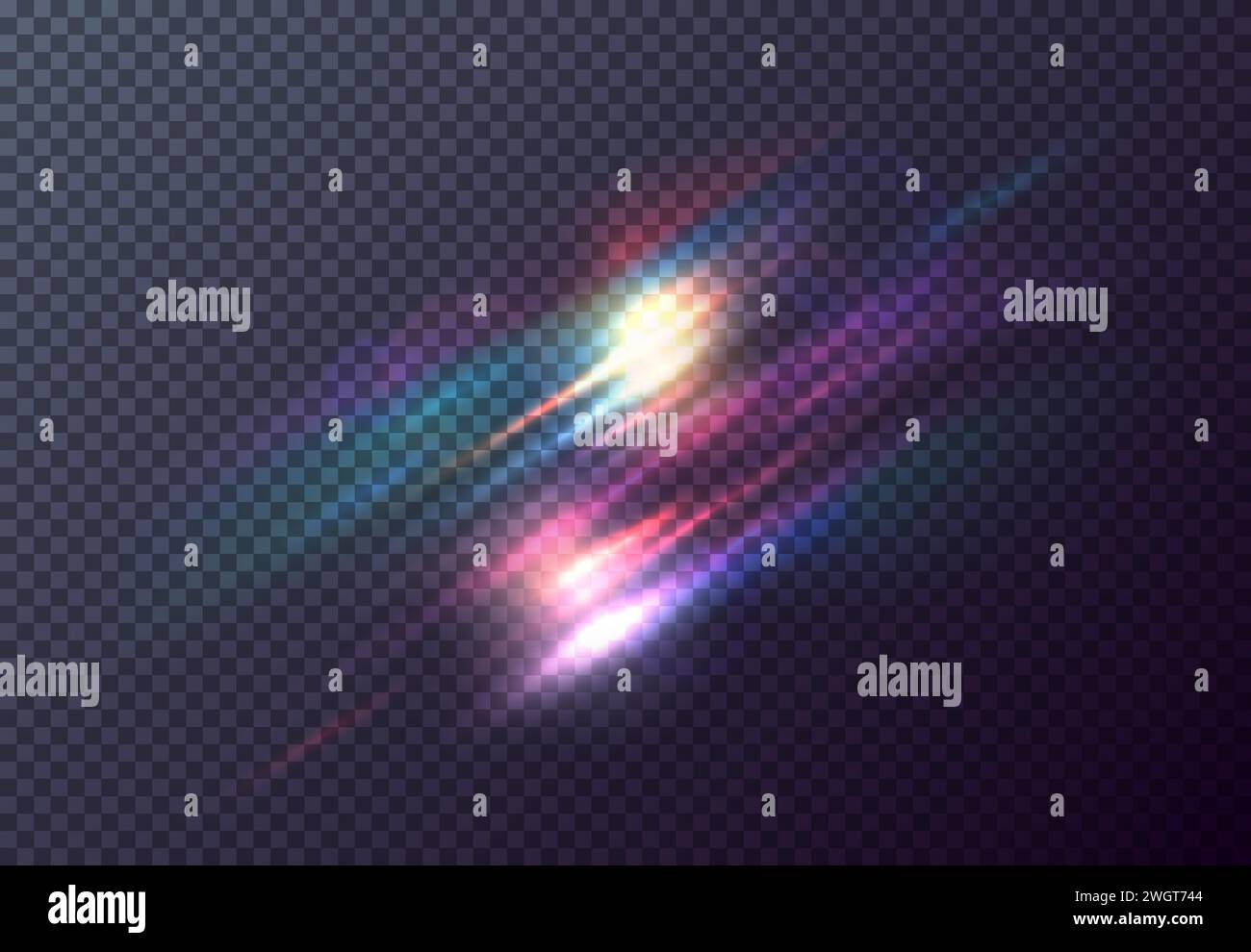 Lens Flare Motion Background Blue Lens Flares Overlay Fading Out Into