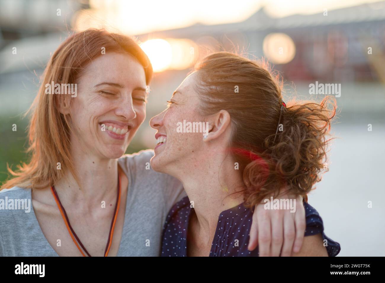 Portrait of two women, Milano, Italy Stock Photo - Alamy