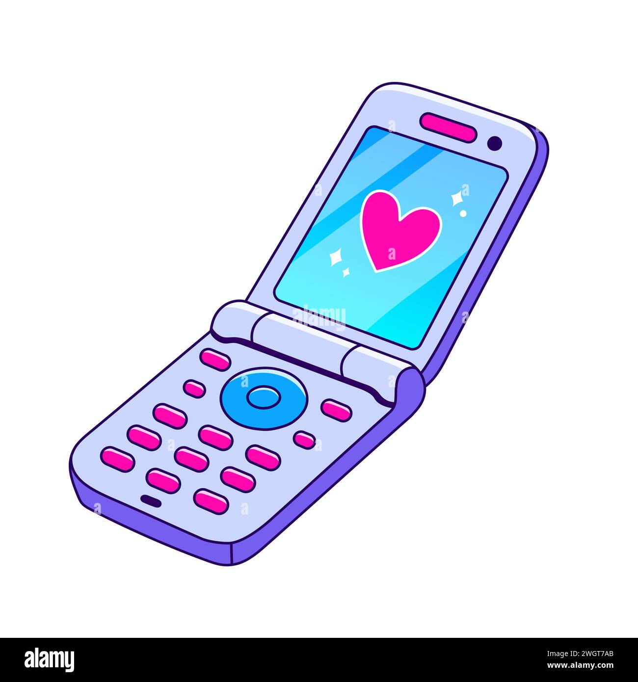Flip phone 1990s Cut Out Stock Images & Pictures - Alamy
