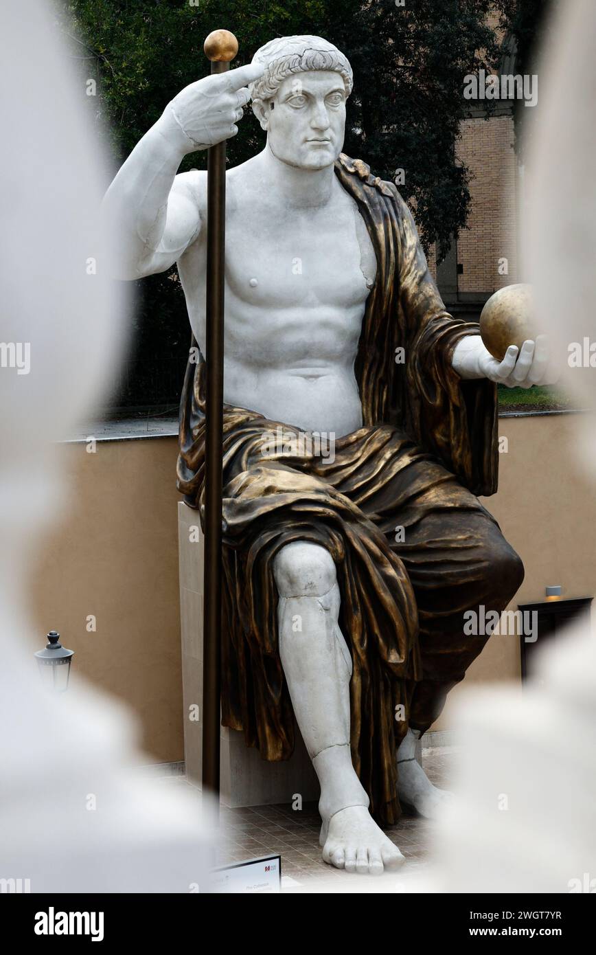 Rome, Italy. 06th Feb, 2024. The colossal statue of Constantine, dating ...